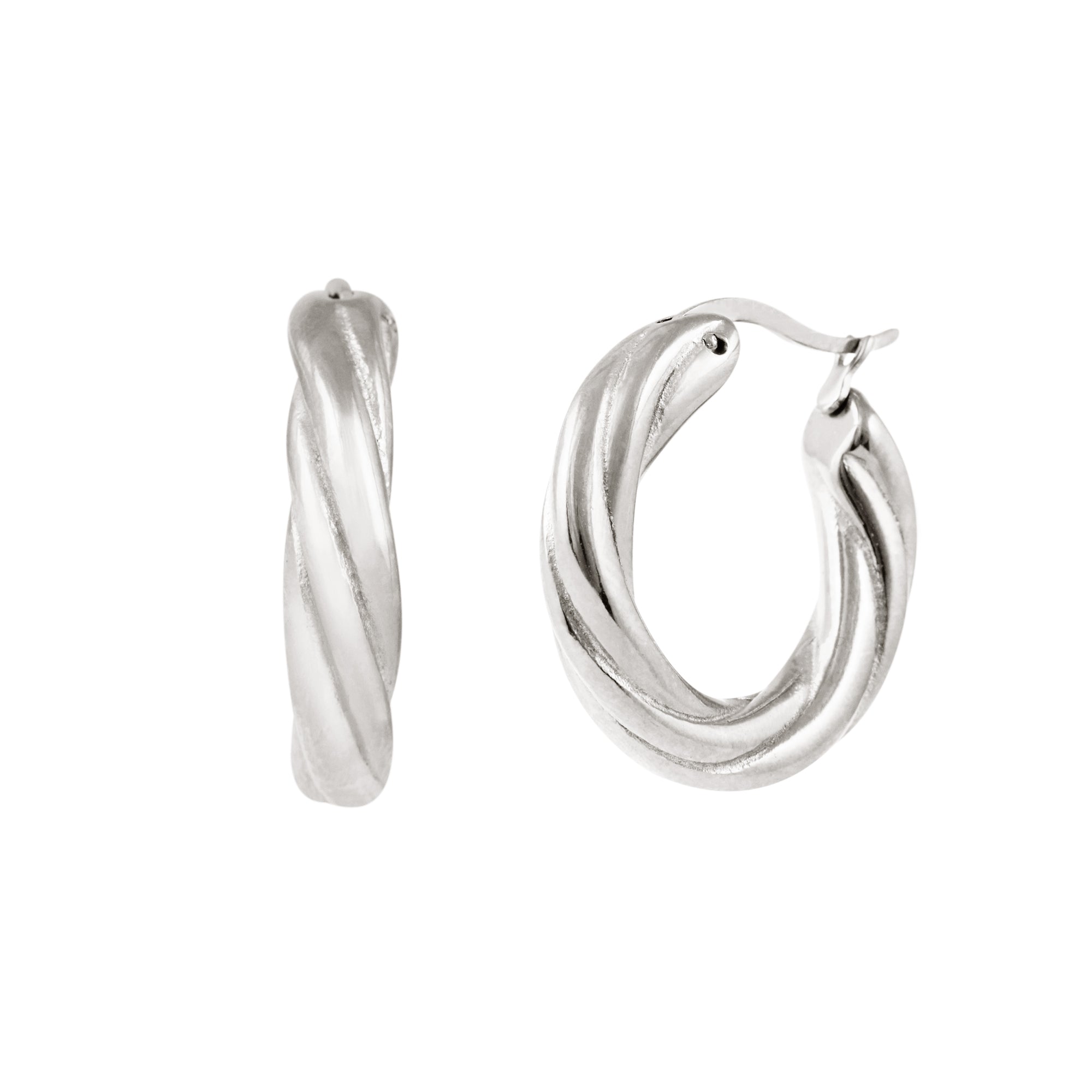 Dani Hoops - Silver – Twenty Compass